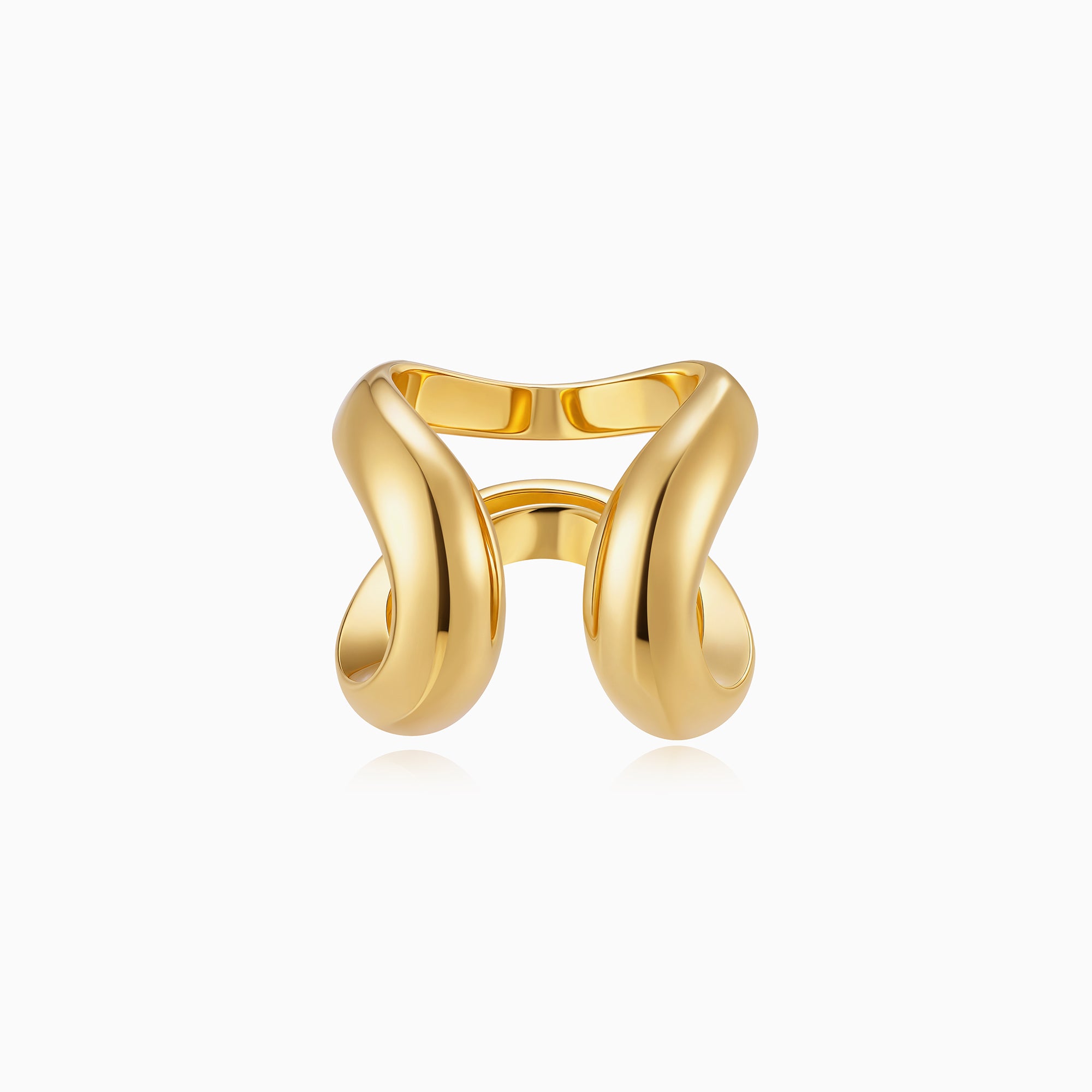 Chunky Double Band Loop Ring – Meulien