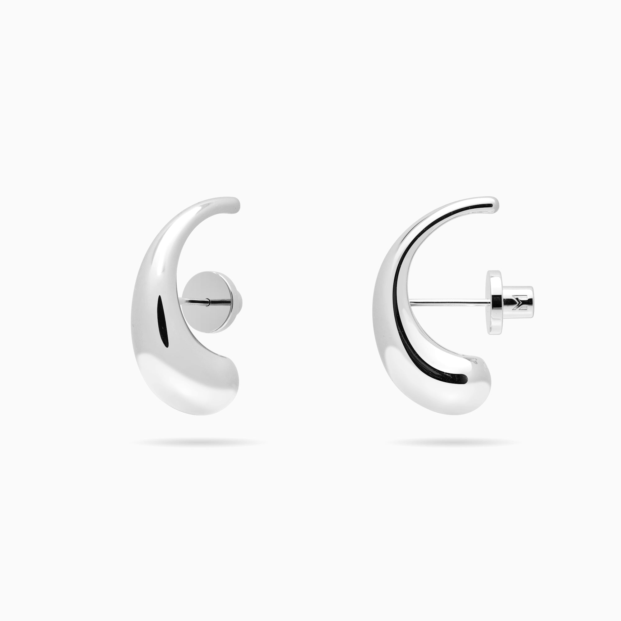 Abstract Curved Waterdrop Drop Earrings – Meulien