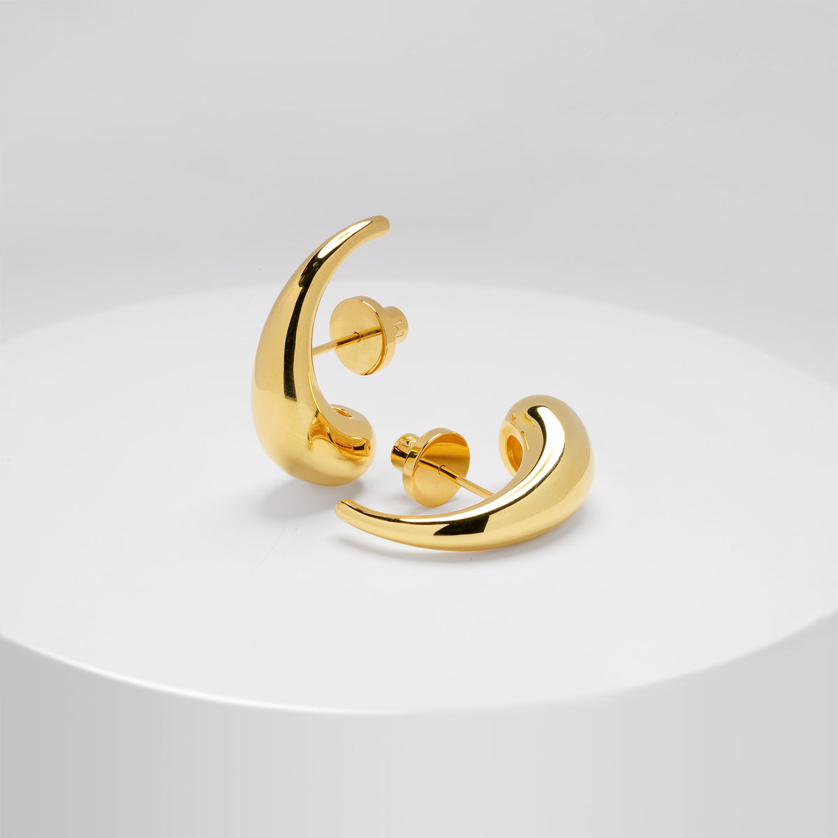 Abstract Curved Waterdrop Earrings – Meulien